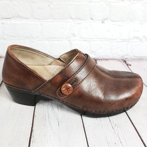 Dansko | Shoes | Dansko Leather Clogs Slip On Shoes | Poshmark